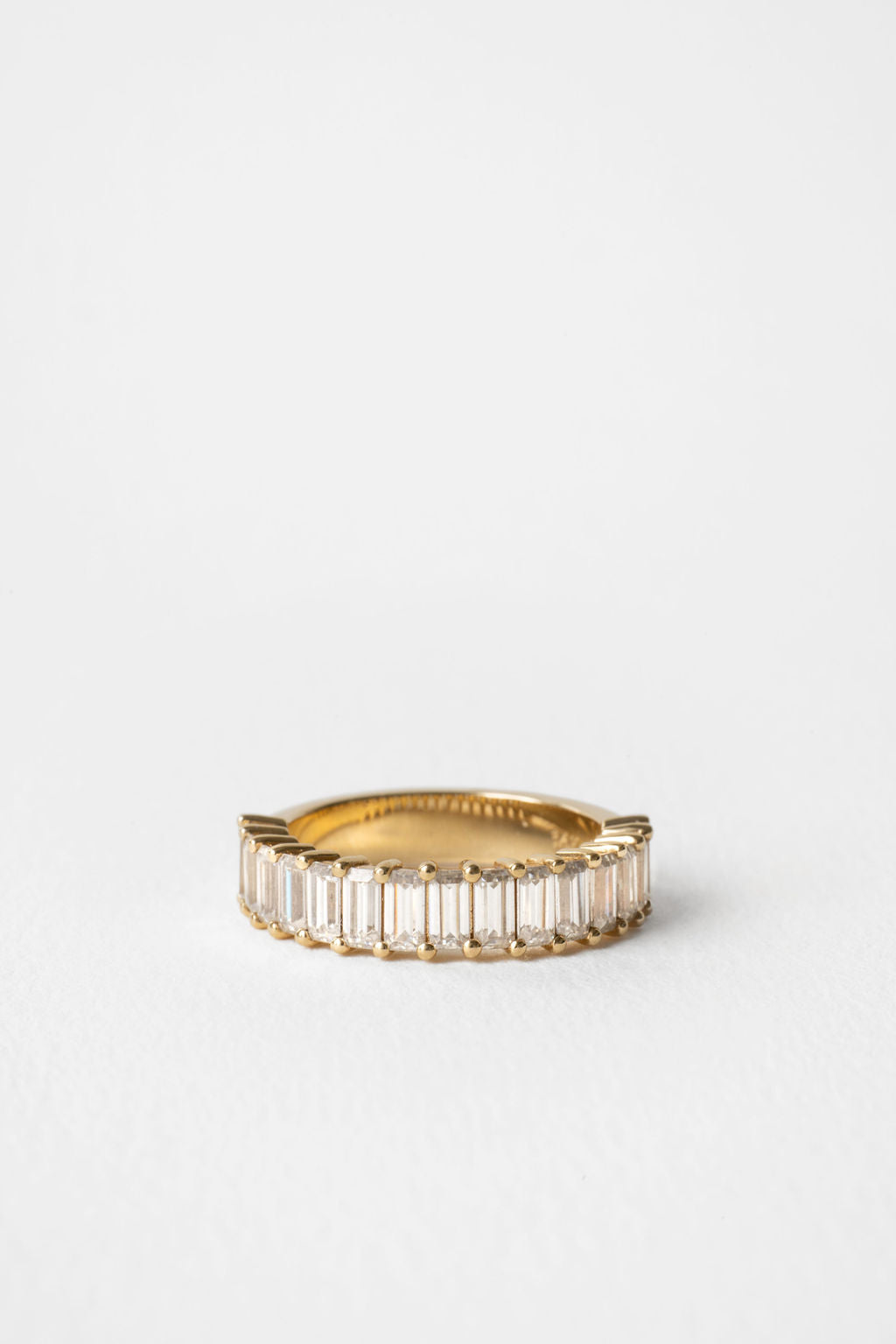1.95 TCW Emerald EF- VVS Diamond Eternity Wedding Band – violetjewels